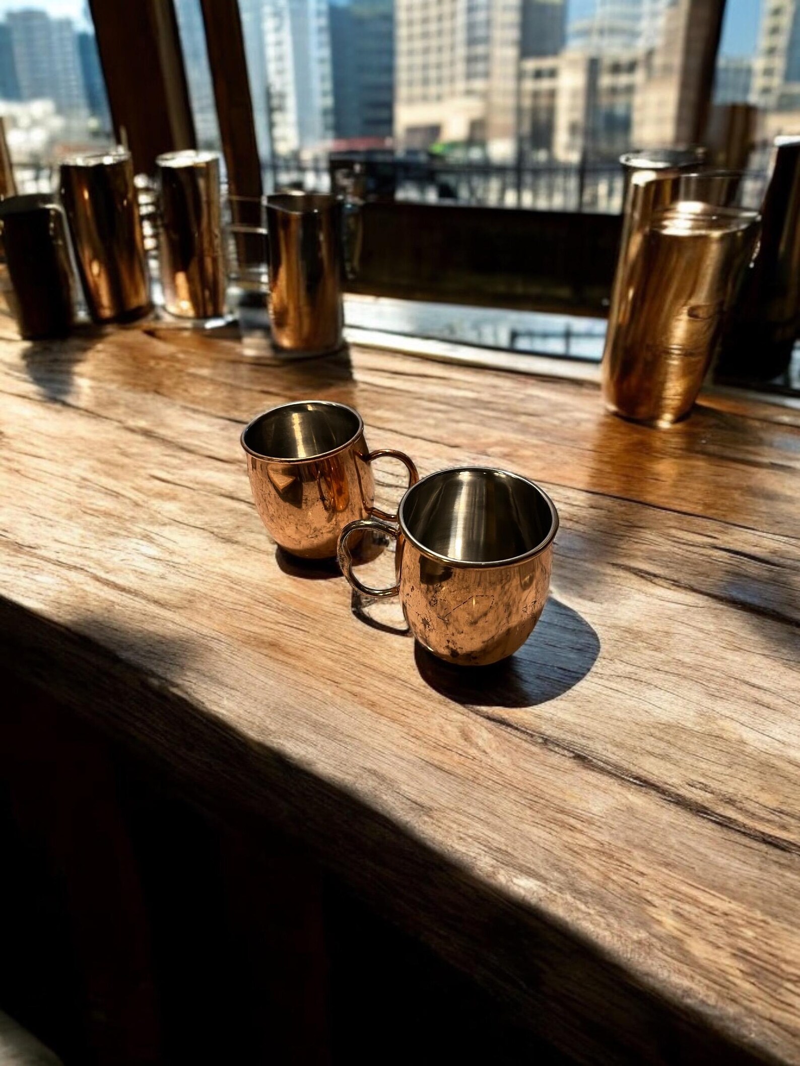 Copper Moscow Mule Cups W/handles - Etsy