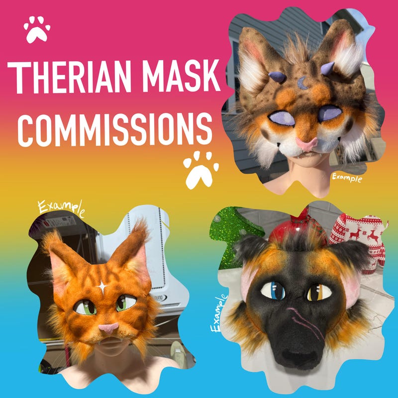 Therian Masks - Etsy