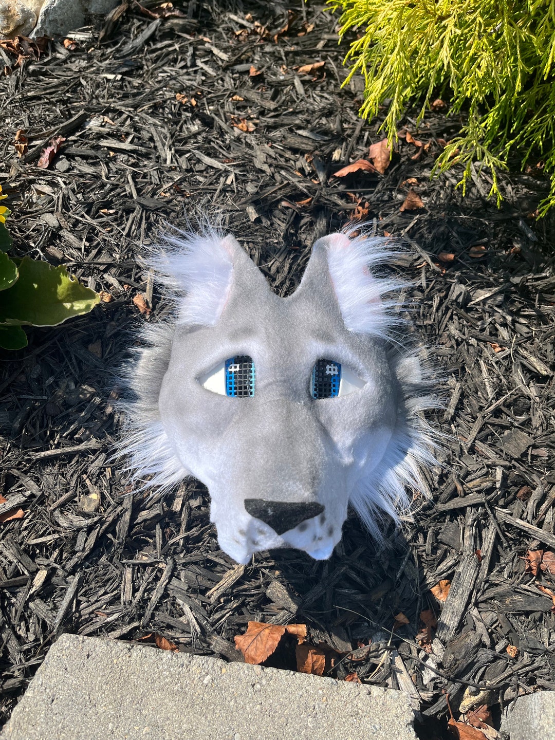 Grey Wolf Therian Mask - Etsy