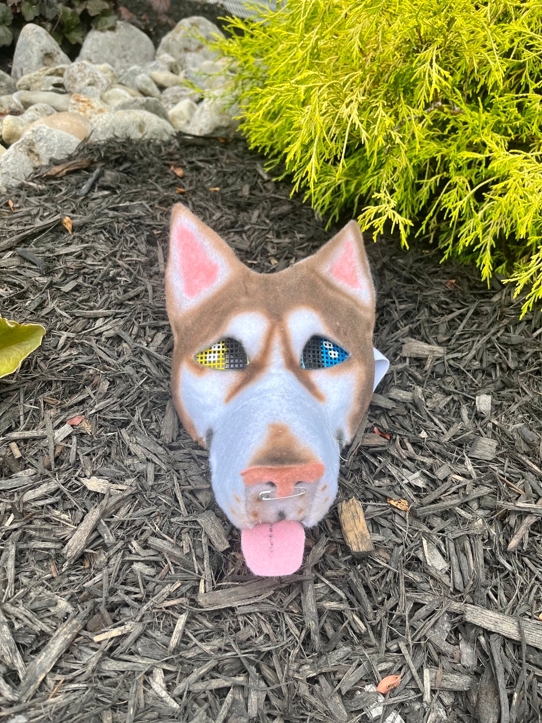 Brown Husky Therian Mask - Etsy