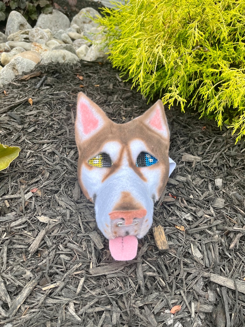 Brown Husky Therian Mask - Etsy