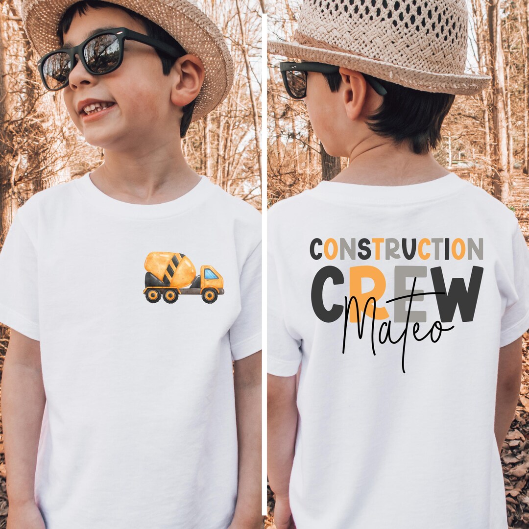 Construction Crew Shirts, Construction Birthday Party Shirts, Birthday ...