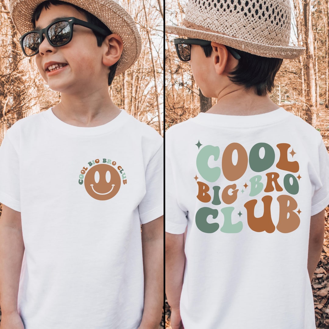 Cool Big Bro Club Shirt, Big Brother Shirt, Big Brother Gift, Cute ...