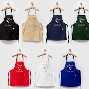 Personalized Kids Apron, Toddler Apron, Customized Apron, Little Chef ...