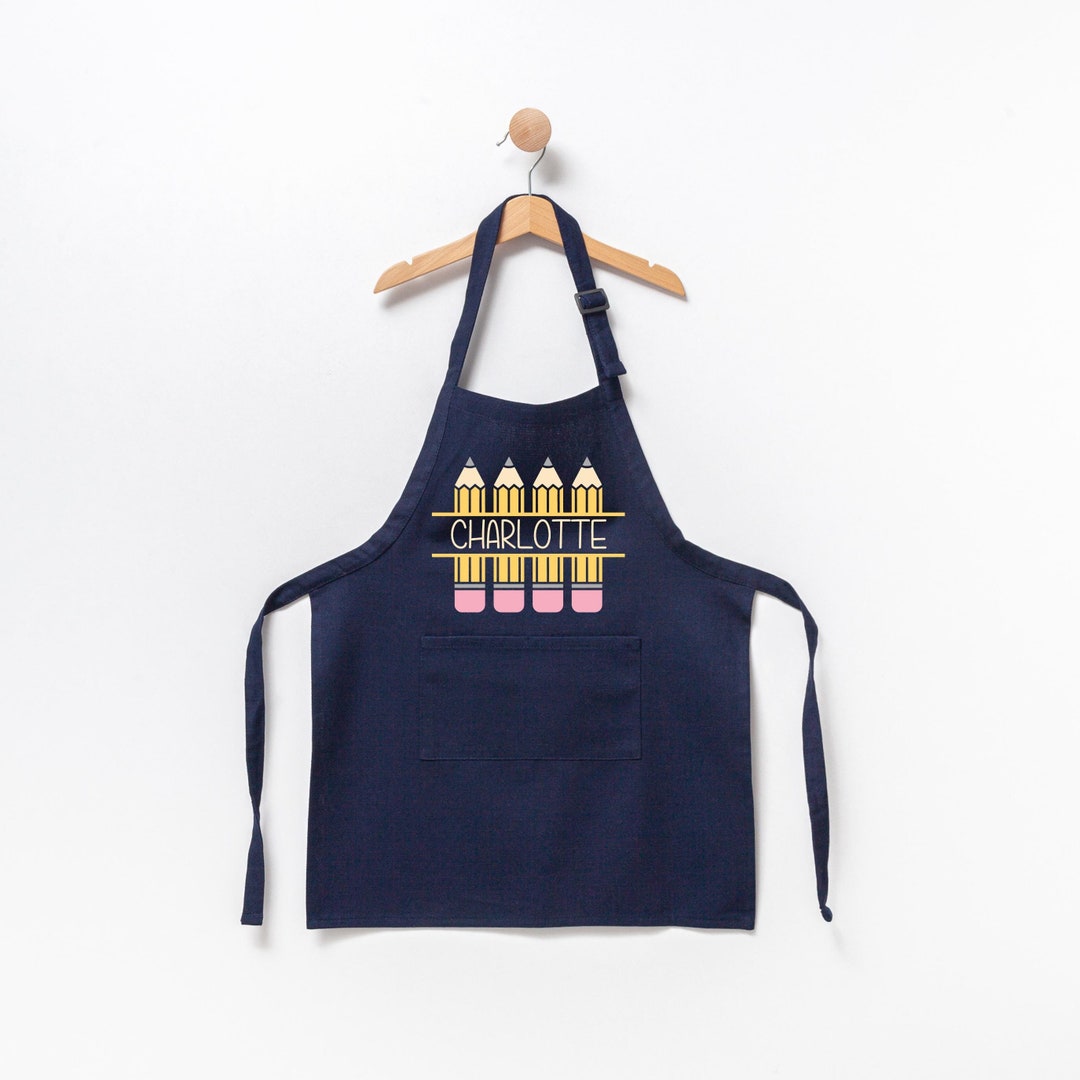 Back to School Apron, Toddler Apron, Kids Apron, Customized Kids Apron ...