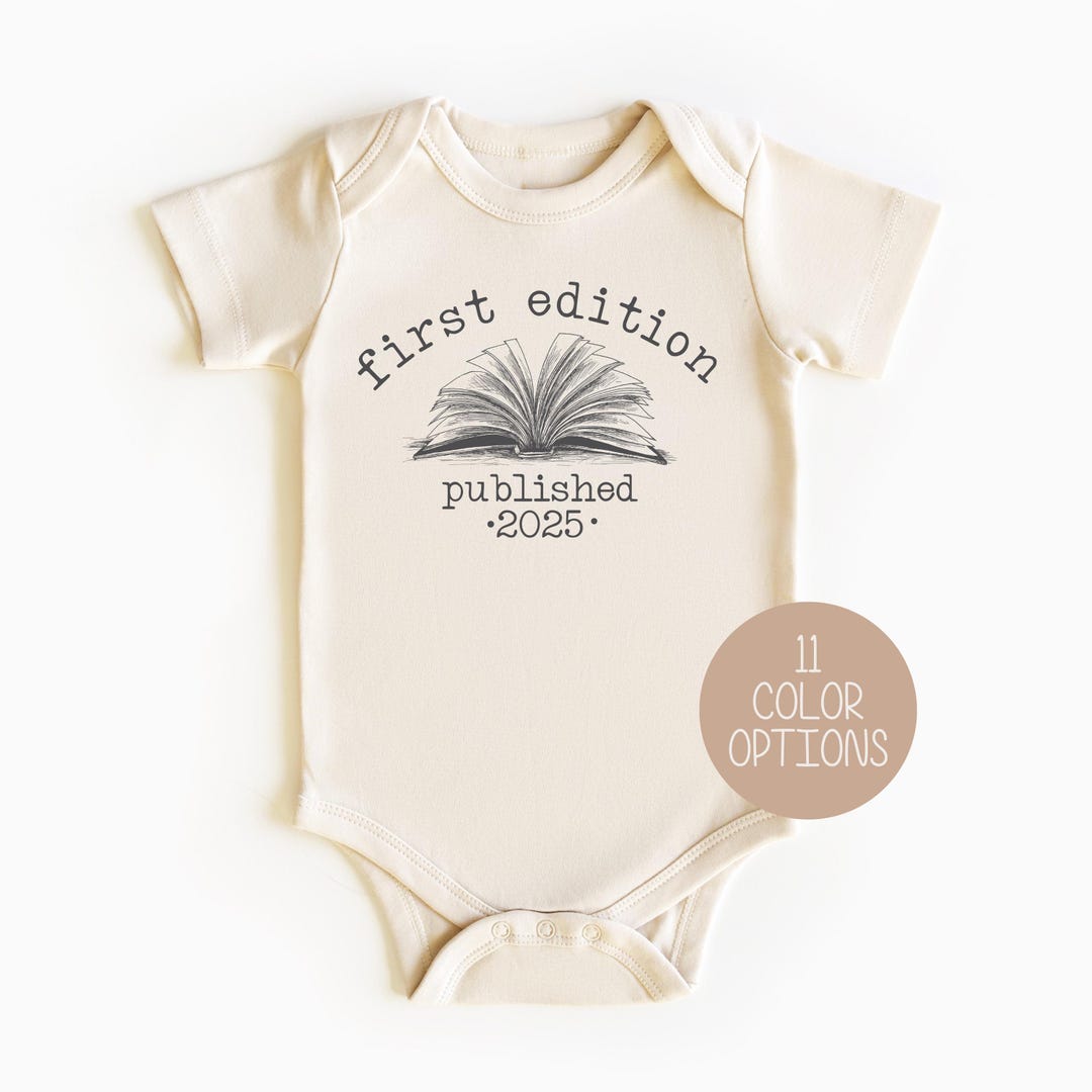 First Edition Onesie®, Baby Shower Gift, Baby Announcement, Book Lover ...