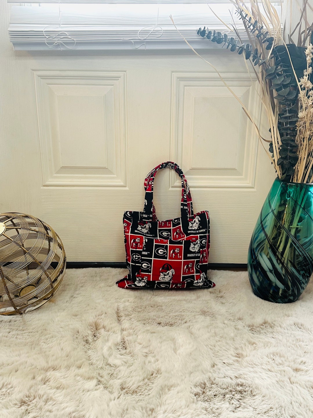 Black and Red Mini Georgia Bulldogs Purse - Etsy