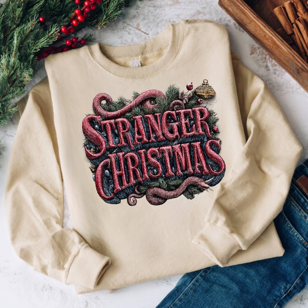 Stranger Christmas Png, Christmas Show Character Png, Family Christmas ...