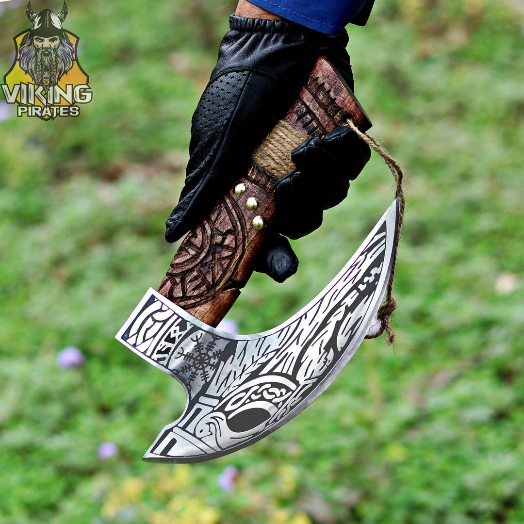 Viking Pizza Cutter Axe, the Original Custom Hand Forged Pizza Axe ...