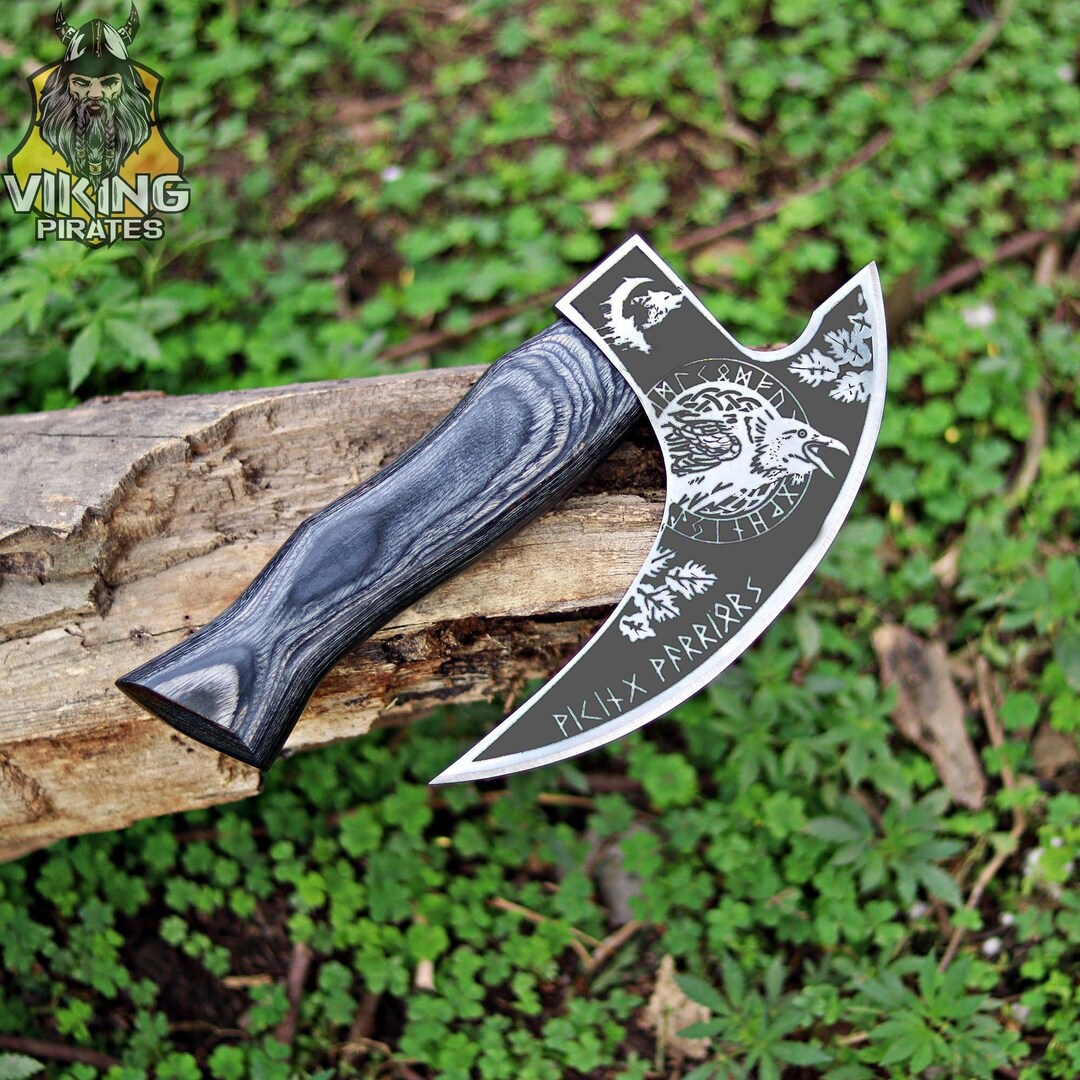 Viking Pizza Cutter Axe, the Original Custom Hand Forged Pizza Axe ...