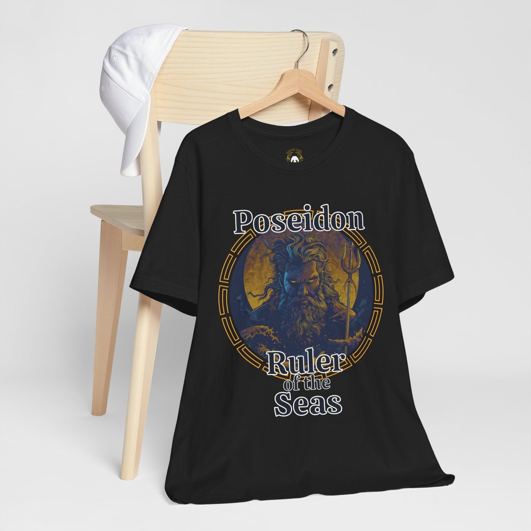 Poseidon T-shirt | Greek God, Ancient Mythology Cotton Tee - Etsy