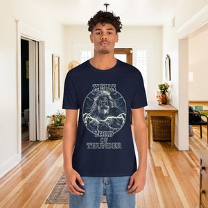 Zeus T-shirt | Greek God, Ancient Mythology Cotton Tee - Etsy