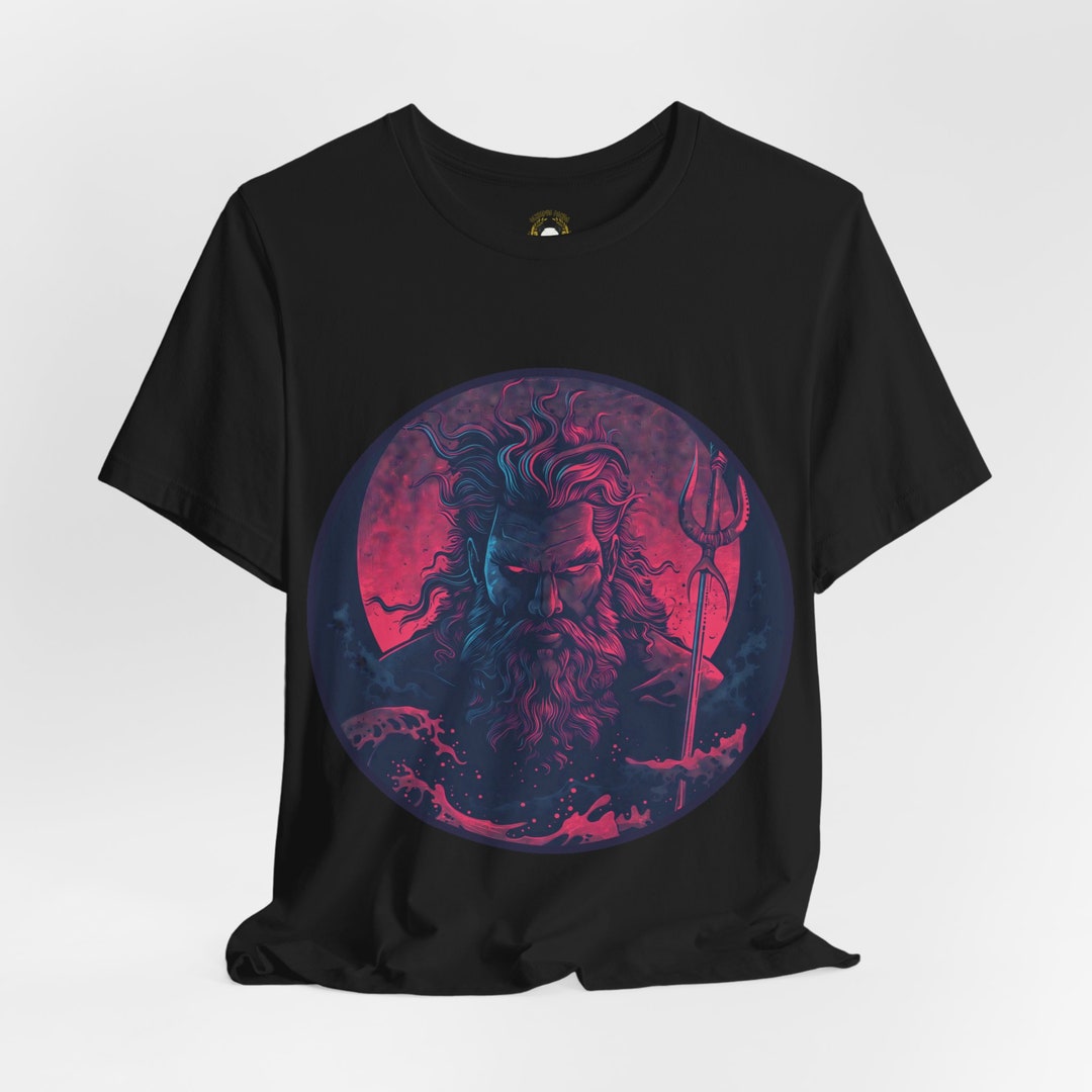 Poseidon Tshirt | Greek God, Ancient Mythology Cotton Tee - Etsy