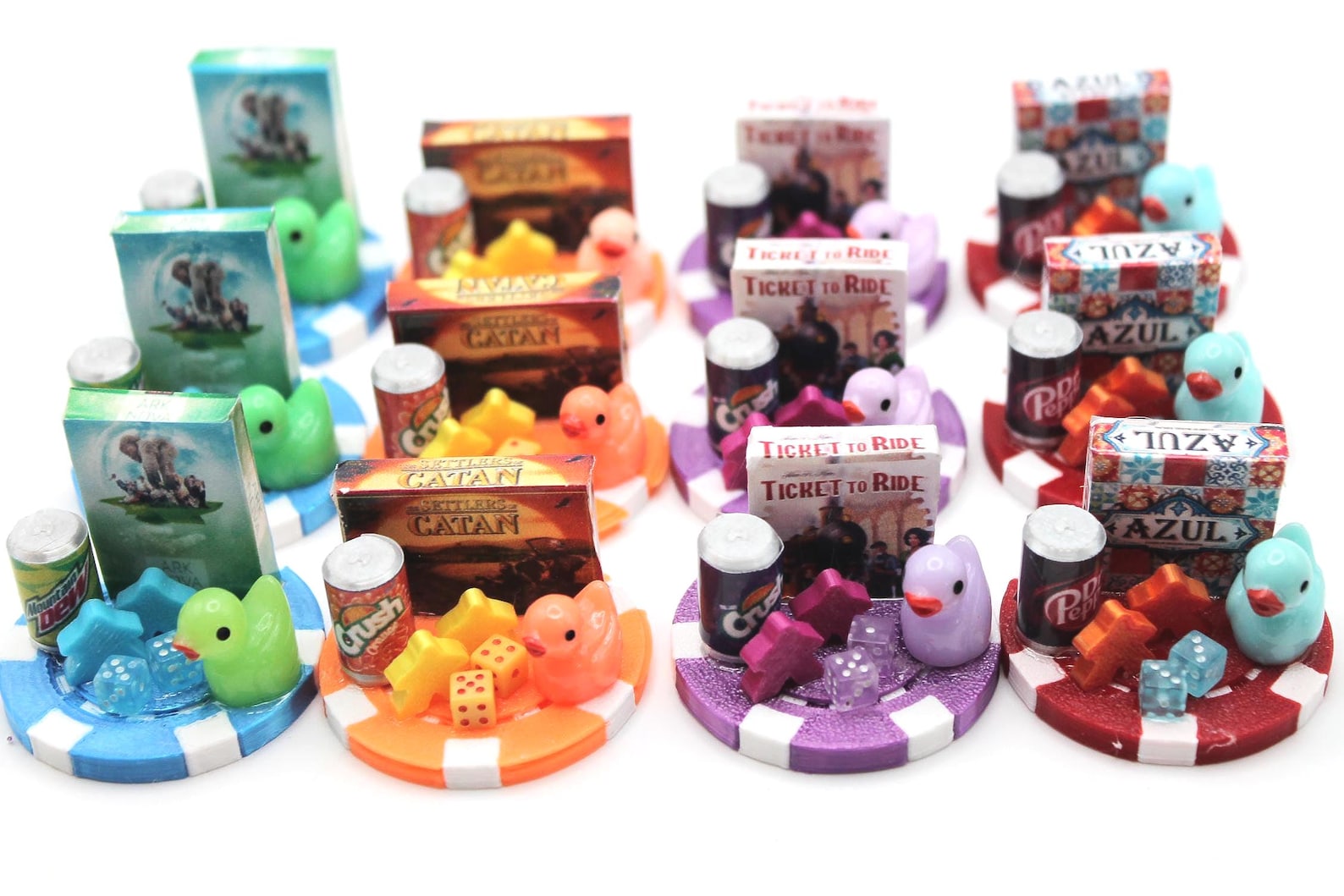 Poker Chip Ducks - Board Game Edition- for Cruising, Collecting and ...