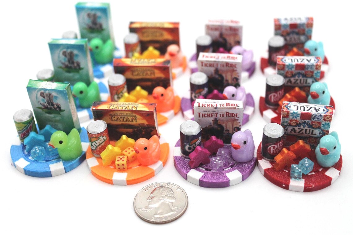 Poker Chip Ducks - Board Game Edition- for Cruising, Collecting and ...