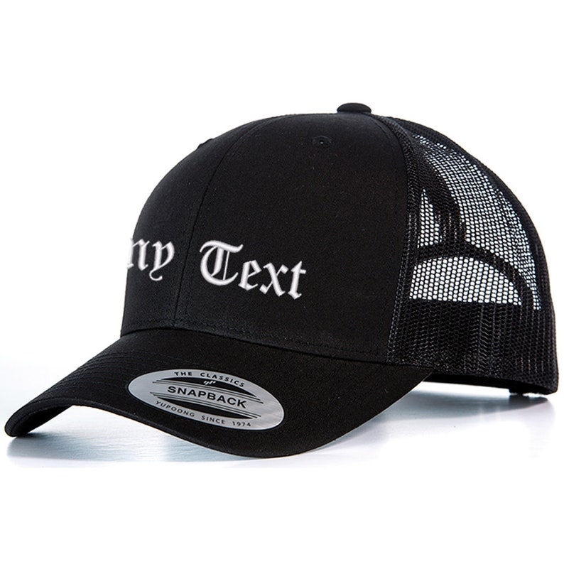 Personalised Trapstar Font Style Snapback Trucker Cap - Etsy