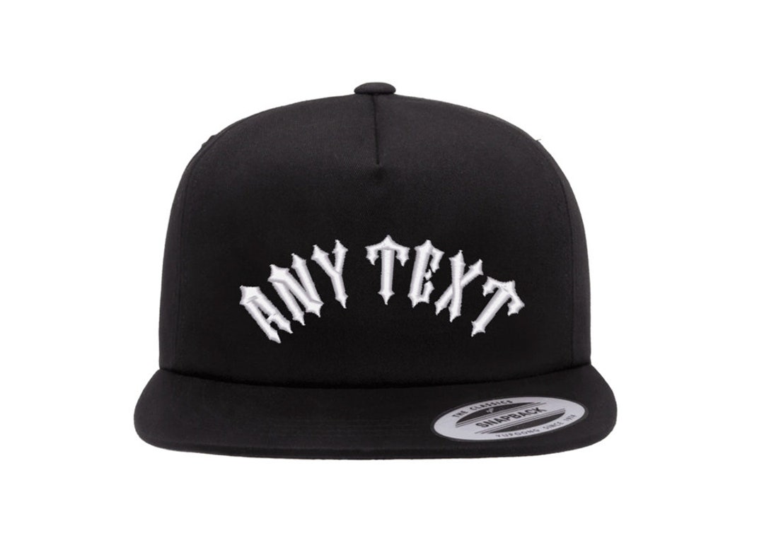 Personalised Trapstar Font Style Embroidered Snapback Cap - Etsy