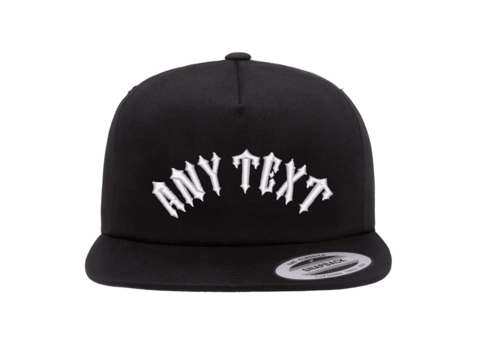 Personalised Trapstar Font Style Embroidered Snapback Cap - Etsy Canada