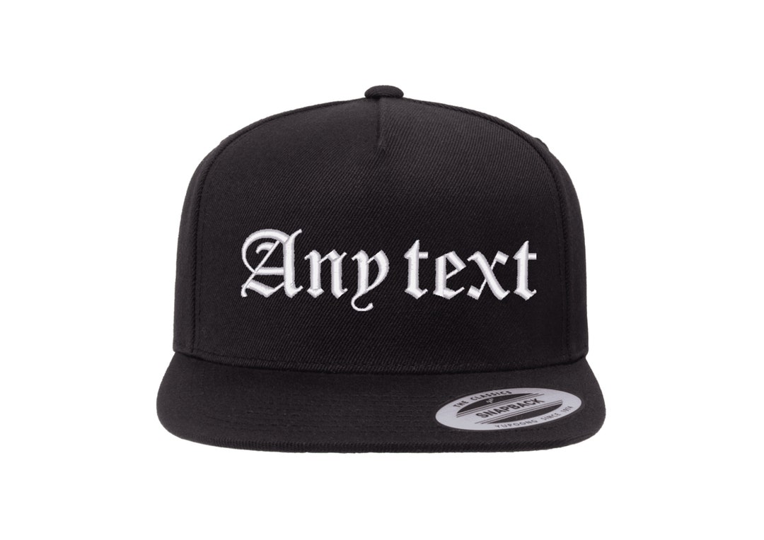 Personalised Embroidered Compton Font NWA Hip Hop Style Snapback Cap ...