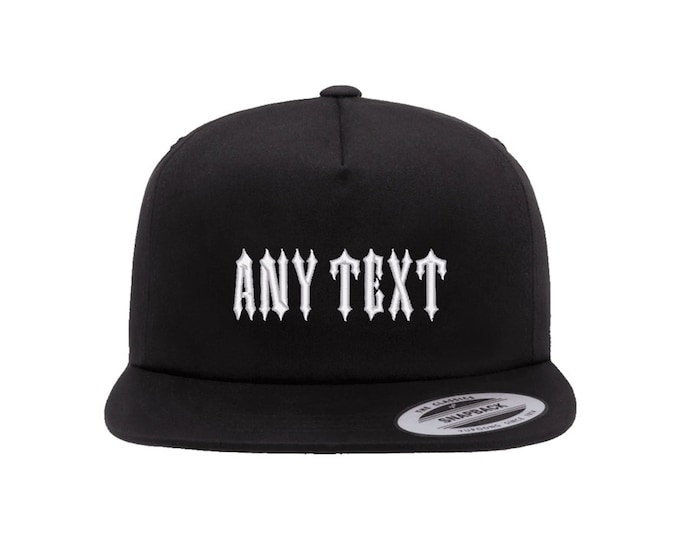 Personalised Trapstar Font Style Embroidered Snapback Cap - Etsy Canada