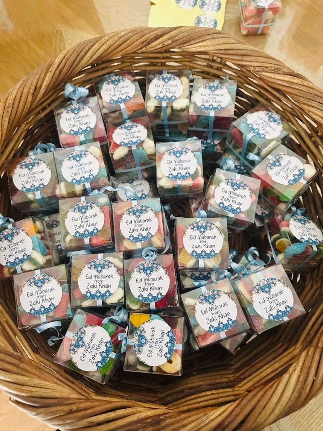 Eid Mubarak Sweets Box eid Mubarak Favour Box Eid Treats Personalised ...