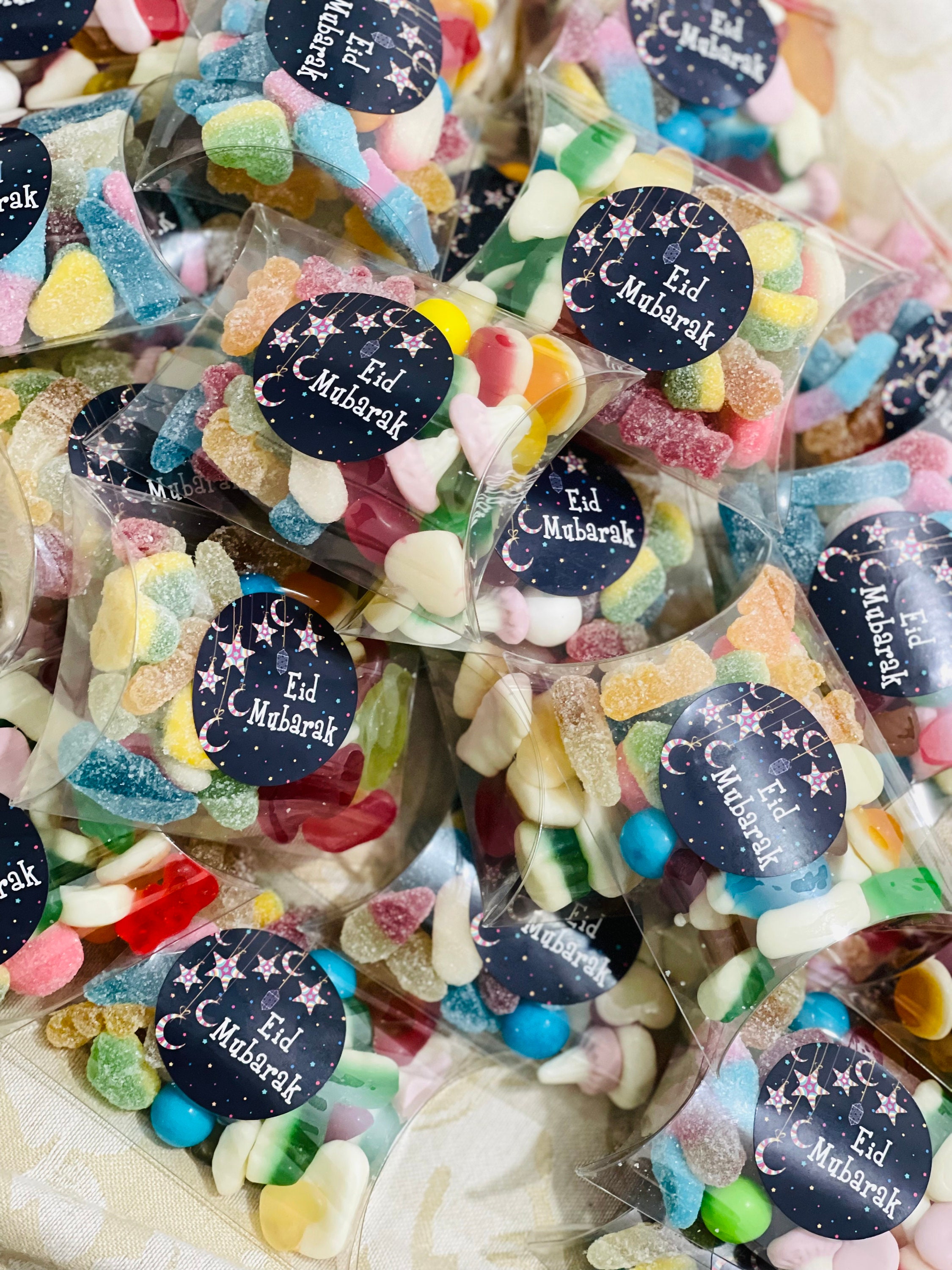 Eid Mubarak Mini Sweet Boxes | Halal Sweet Boxes | Sweet Pillow Box ...