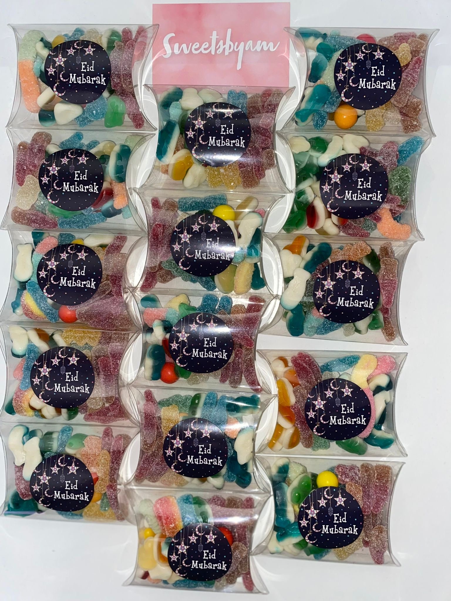 Eid Mubarak Mini Sweet Boxes Halal Sweet Boxes Sweet Pillow Box Eid ...