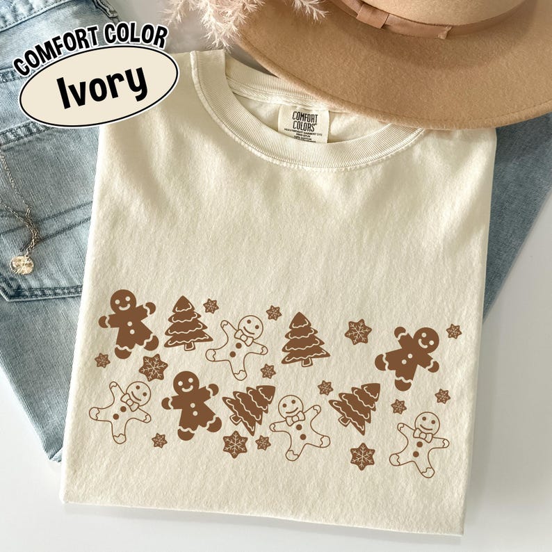 Gingerbread Shirt Cute Christmas Comfort Colors Shirt Gingerbread Man ...