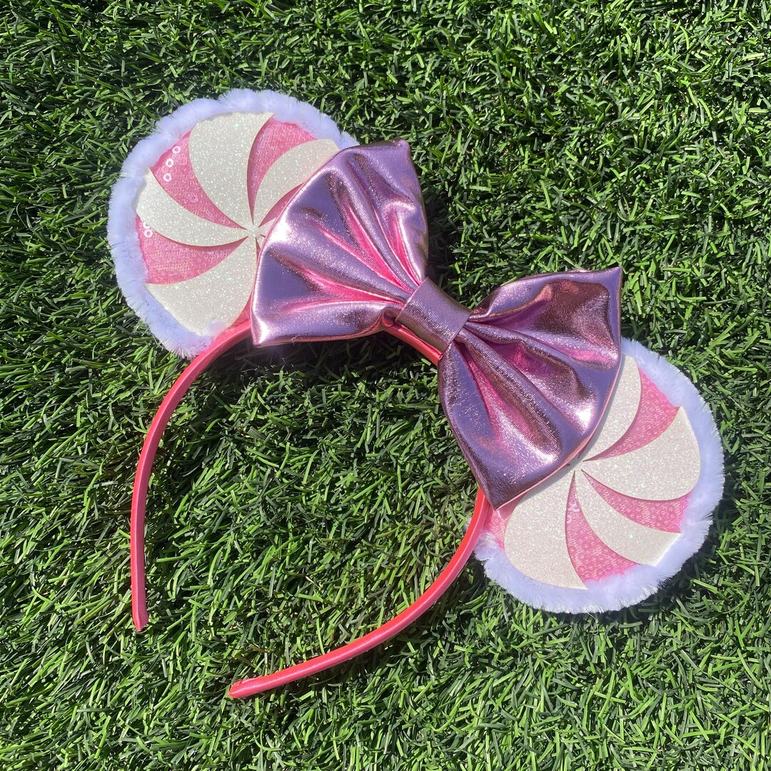 Candy Cane Minnie Ears, Christmas Minnie Ears, Christmas Mickey Ears ...