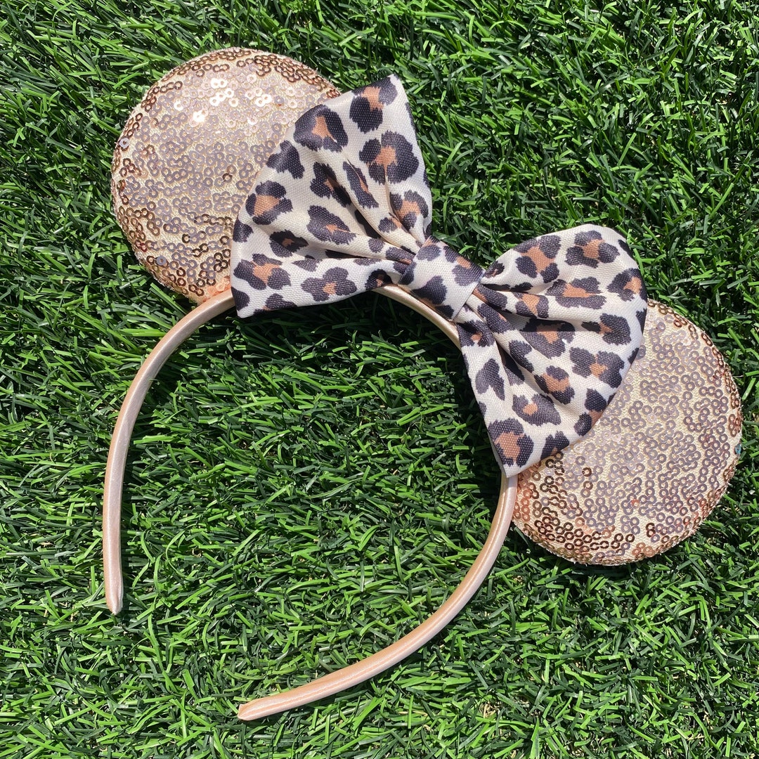 Leopard Mouse Ears, Leopard Minnie Mouse Ears, Cheetah Minnie Ears ...
