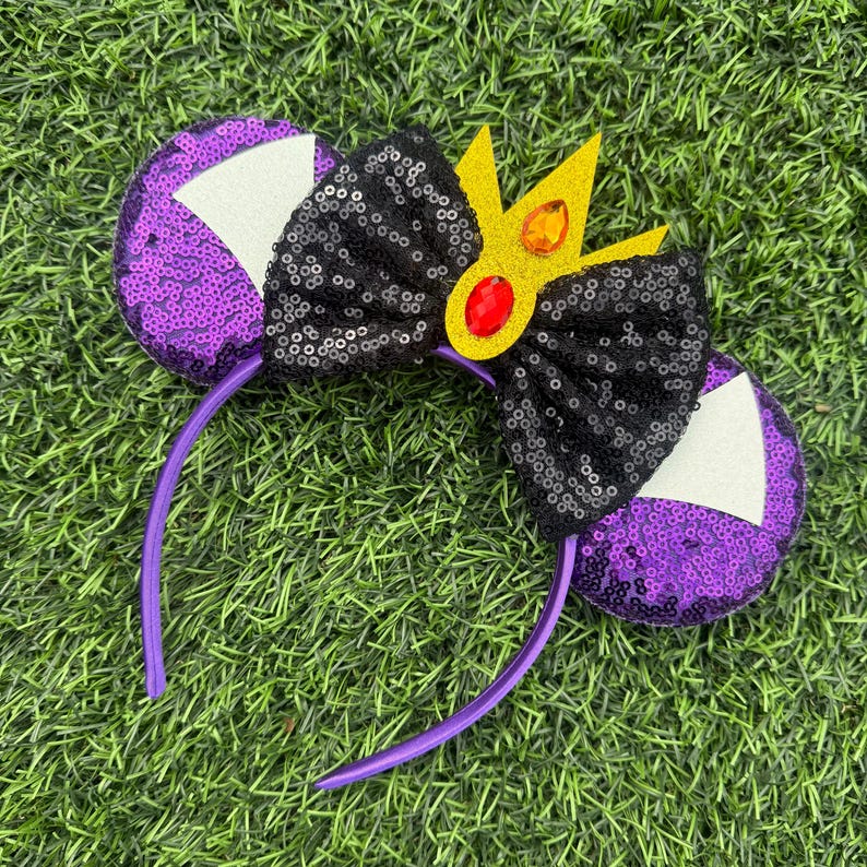 Evil Queen Ears, Evil Queen Mickey Ears, Evil Queen Minnie Ears, Queen ...