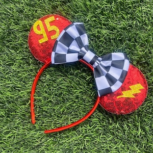 Cars Mickey Ears, Lightning Mcqueen Inspired Ears, Cars Ears, Mcqueen ...
