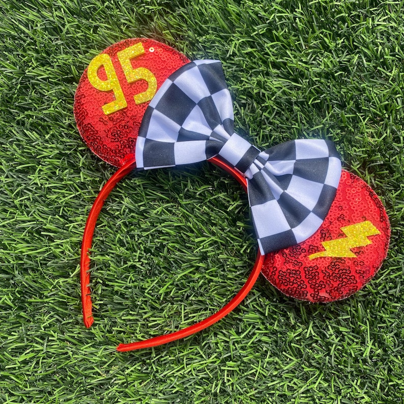 Cars Mickey Ears, Lightning Mcqueen Inspired Ears, Cars Ears, Mcqueen ...