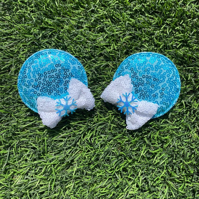 Elsa Barrettes, Elsa Hair Clips, Elsa Hair Bows, Frozen Barrettes ...