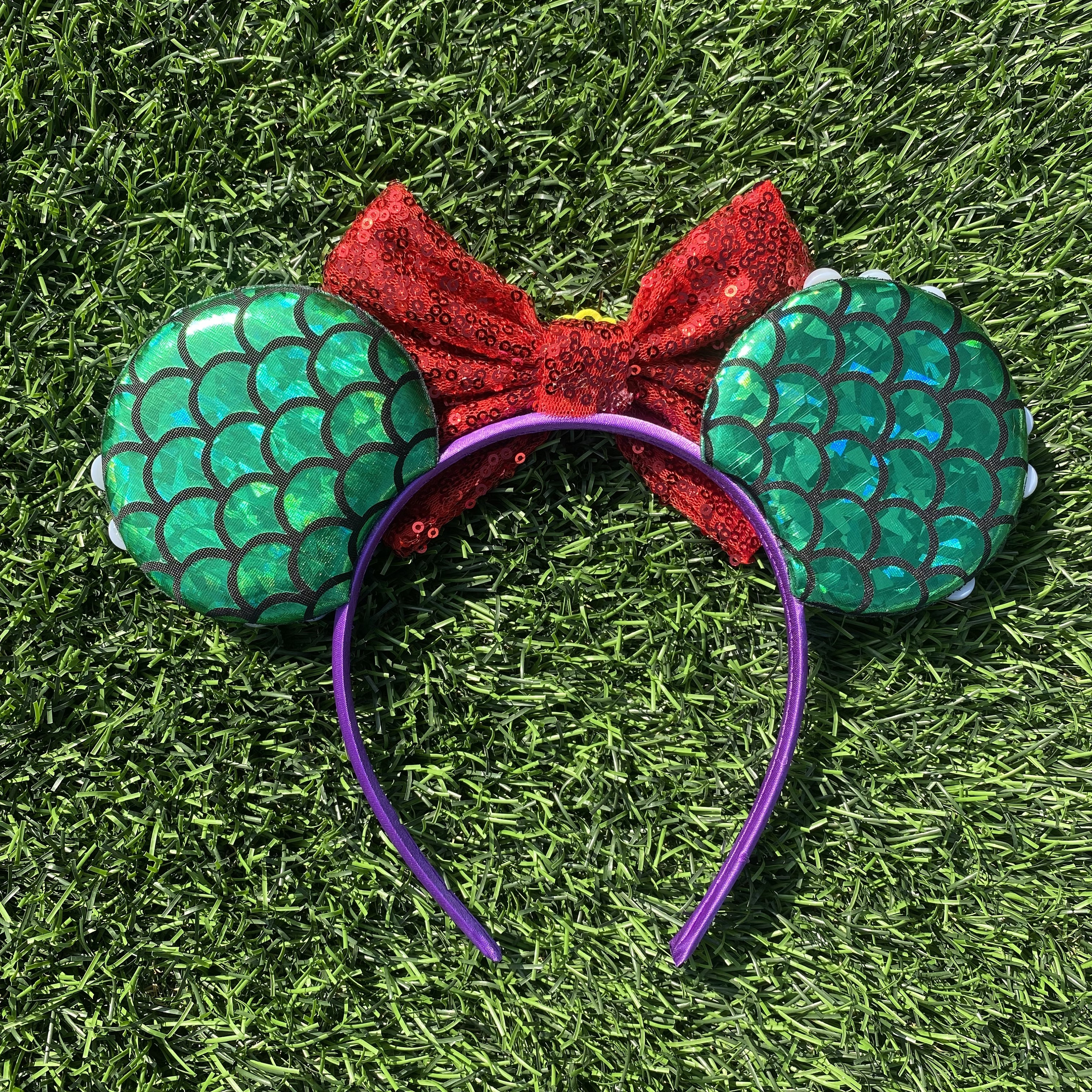 Mermaid Minnie Ears, Mermaid Ears, Ariel Mermaid Ears, Ariel Minnie ...