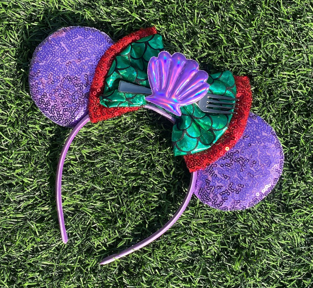 Mermaid Minnie Ears, Mermaid Ears, Ariel Mermaid Ears, Ariel Minnie ...