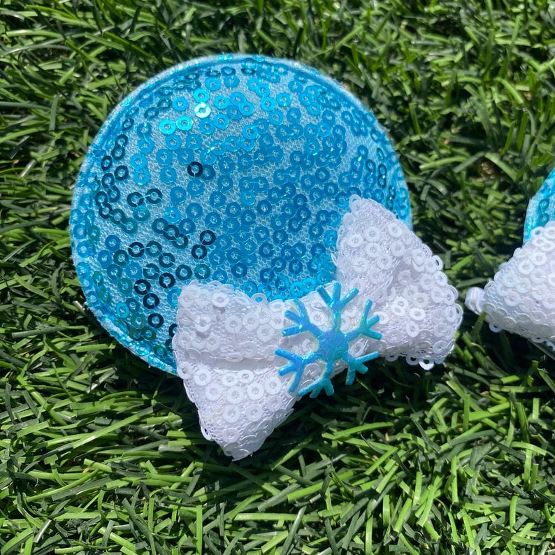 Elsa Barrettes, Elsa Hair Clips, Elsa Hair Bows, Frozen Barrettes ...