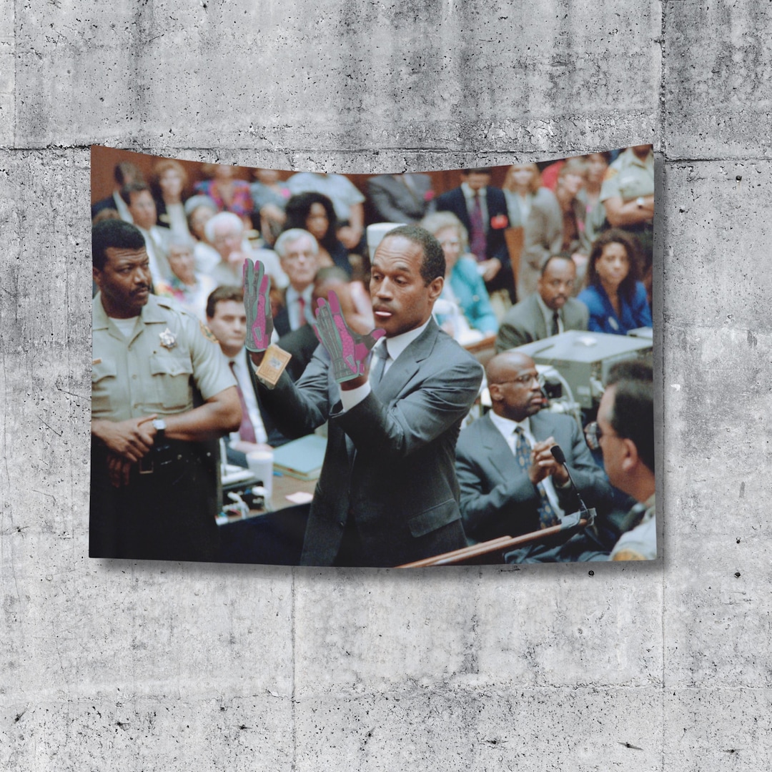 OJ Simpson Vice Gloves Wall Tapestry [ Game Wall Art | Wall Tapestry ...