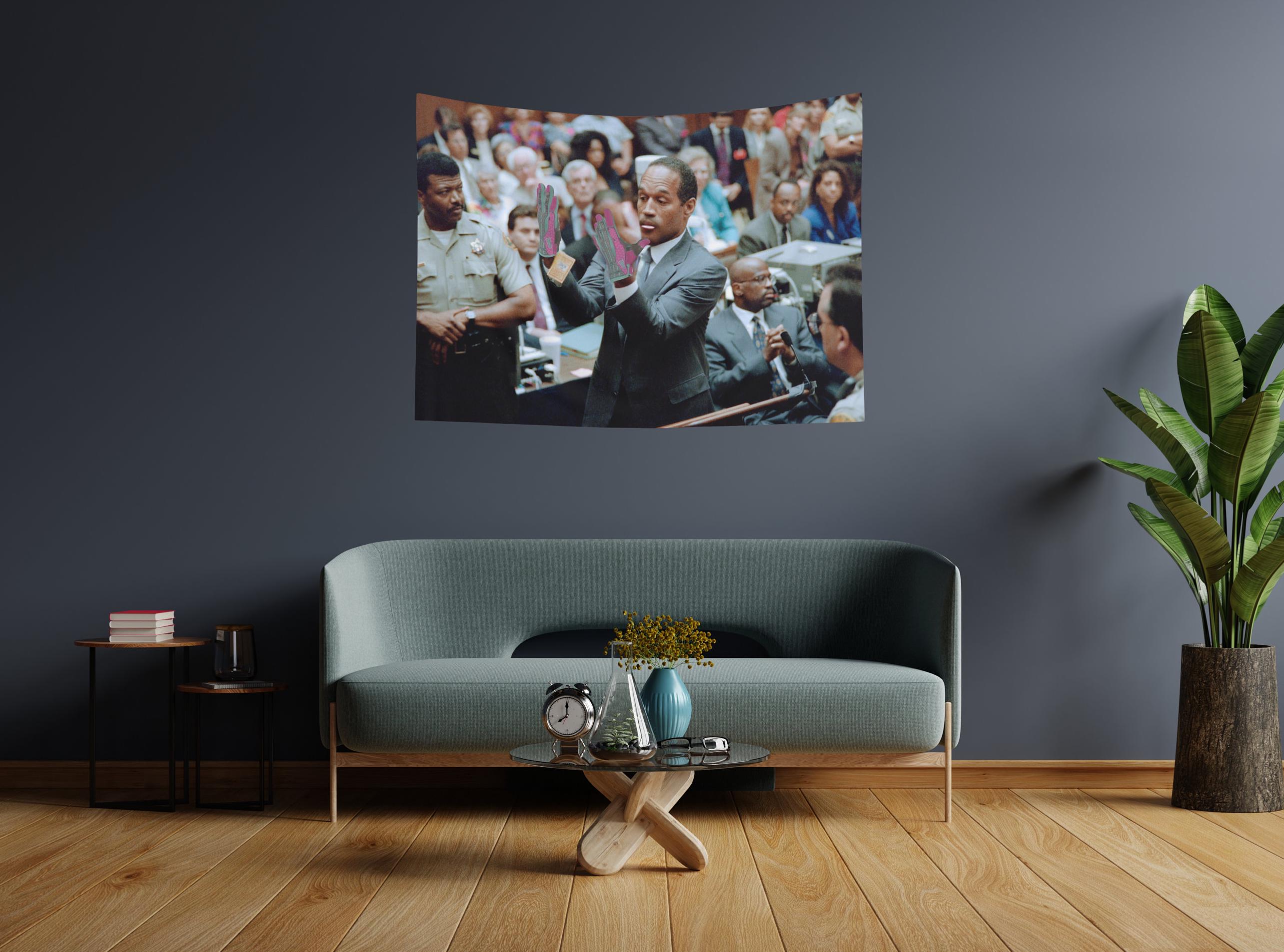 OJ Simpson Vice Gloves Wall Tapestry [ Game Wall Art | Wall Tapestry ...