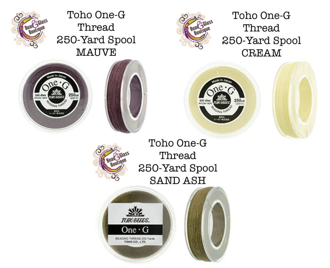 Toho One-g Thread, 250-yard Spool, CHOOSE YOUR COLOR - Nylon Beading ...