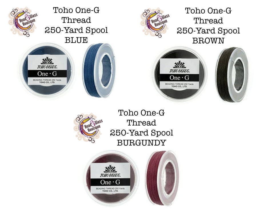 Toho One-g Thread 250-yard Spool CHOOSE YOUR COLOR Nylon - Etsy Canada