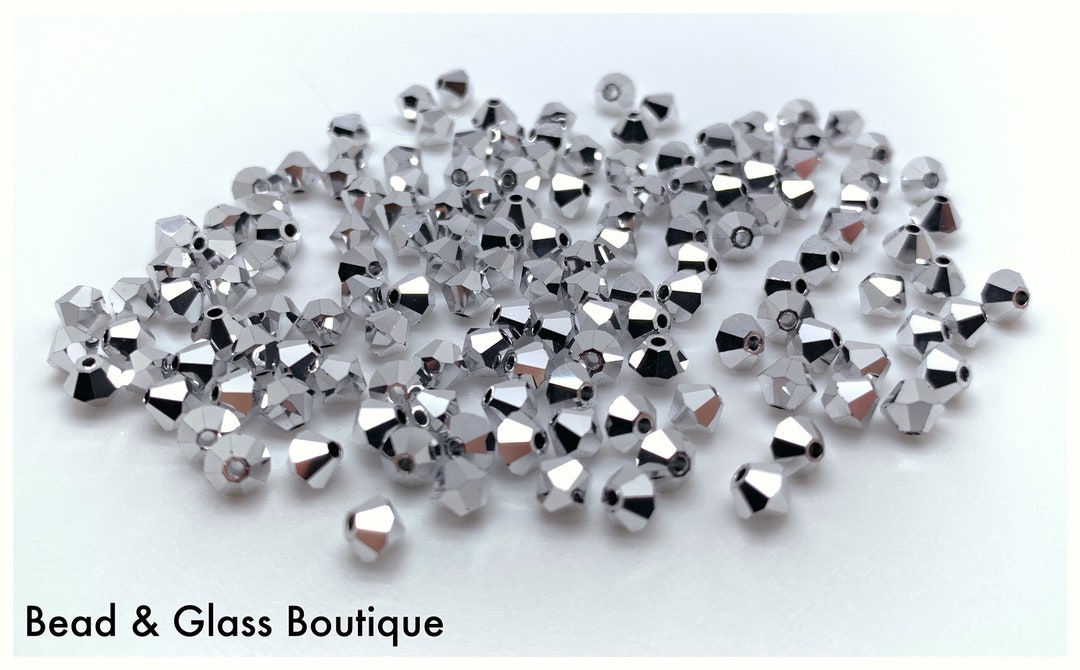 Preciosa Crystal, #5328 Bicone Bead, 144 Beads, Full Labrador (bright ...