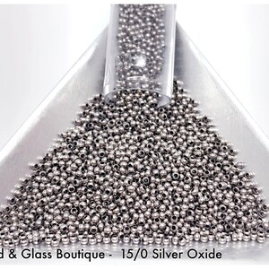 Heavy Metal Seed Bead, Approximately 50 Grams in 6tube, Silver Oxide ...