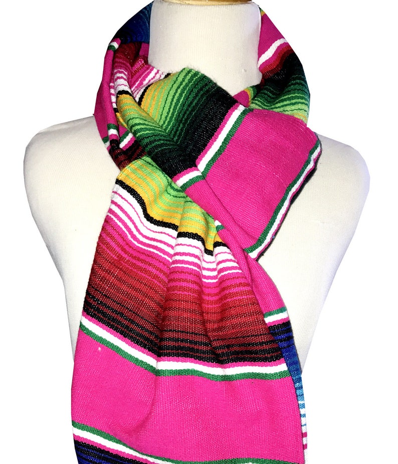 Mexican Serape Scarf Wrap Scarves Bohemian Tribal Ethnic Wrap - Etsy ...