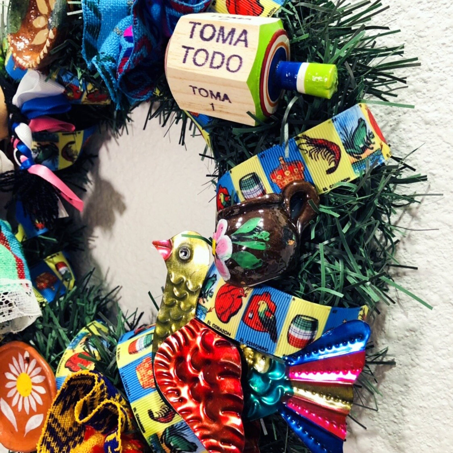 Mexican Christmas Wreath Fiesta Navidad Toy Children | Etsy