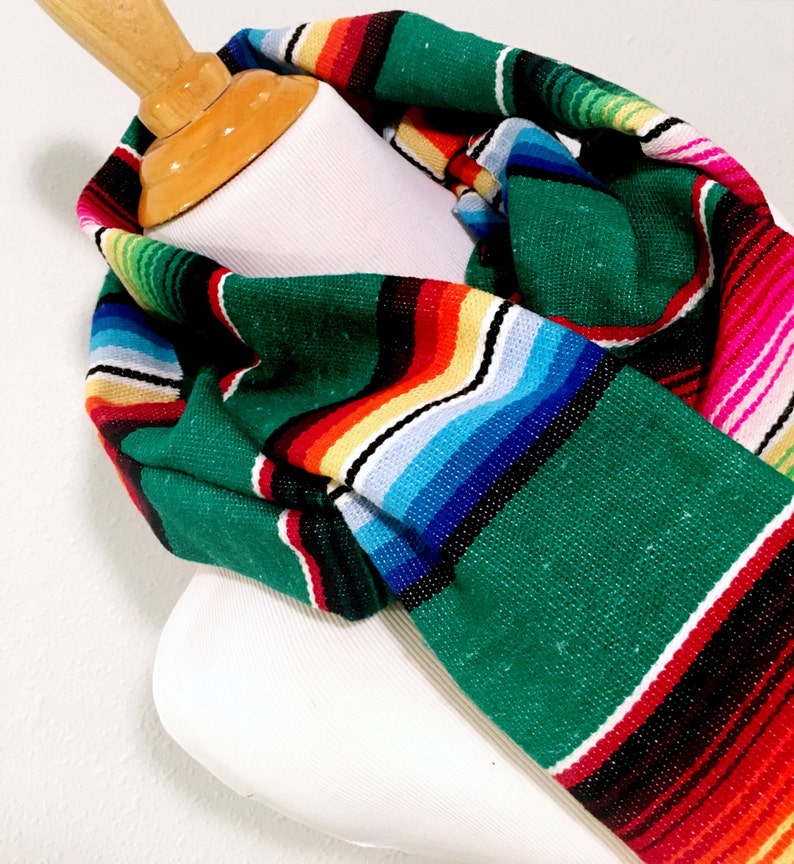 Mexican Serape Scarf Wrap Scarves Bohemian Tribal Ethnic Wrap - Etsy