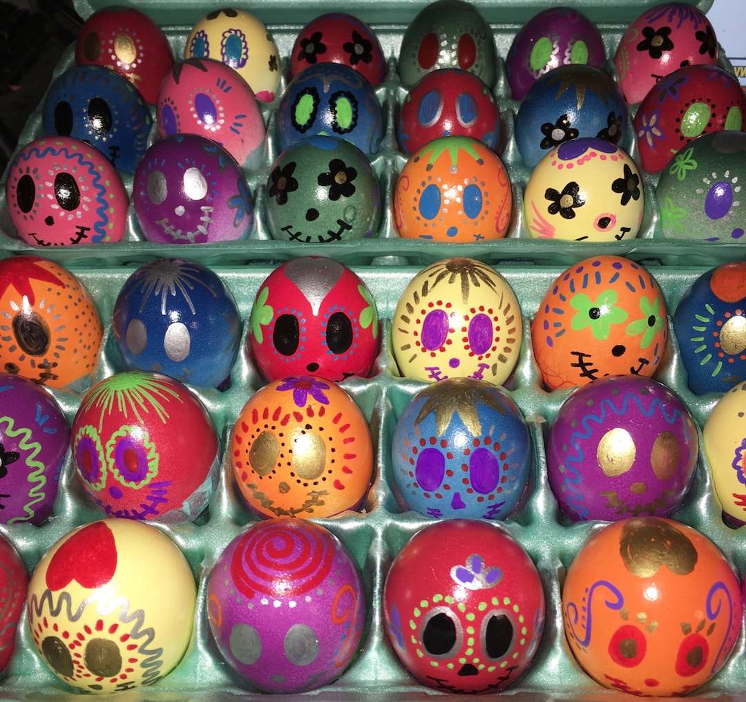 Day of the Dead Wedding Favors Cascarones Confetti Eggs Dia De Los ...