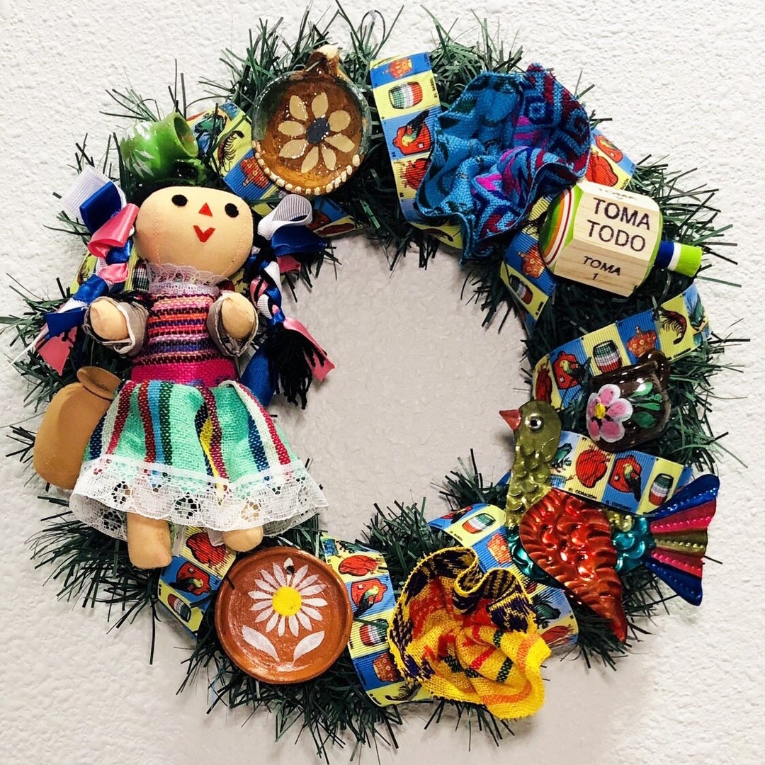 Mexican Christmas Wreath Fiesta Navidad Toy Children - Etsy