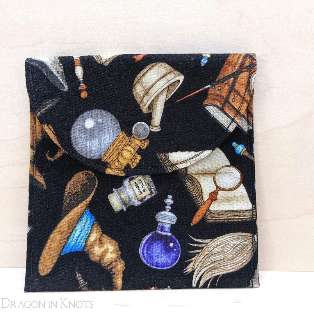 Wizardry 5in Accessory Pouch - Black Fantasy Halloween Case Featuring ...