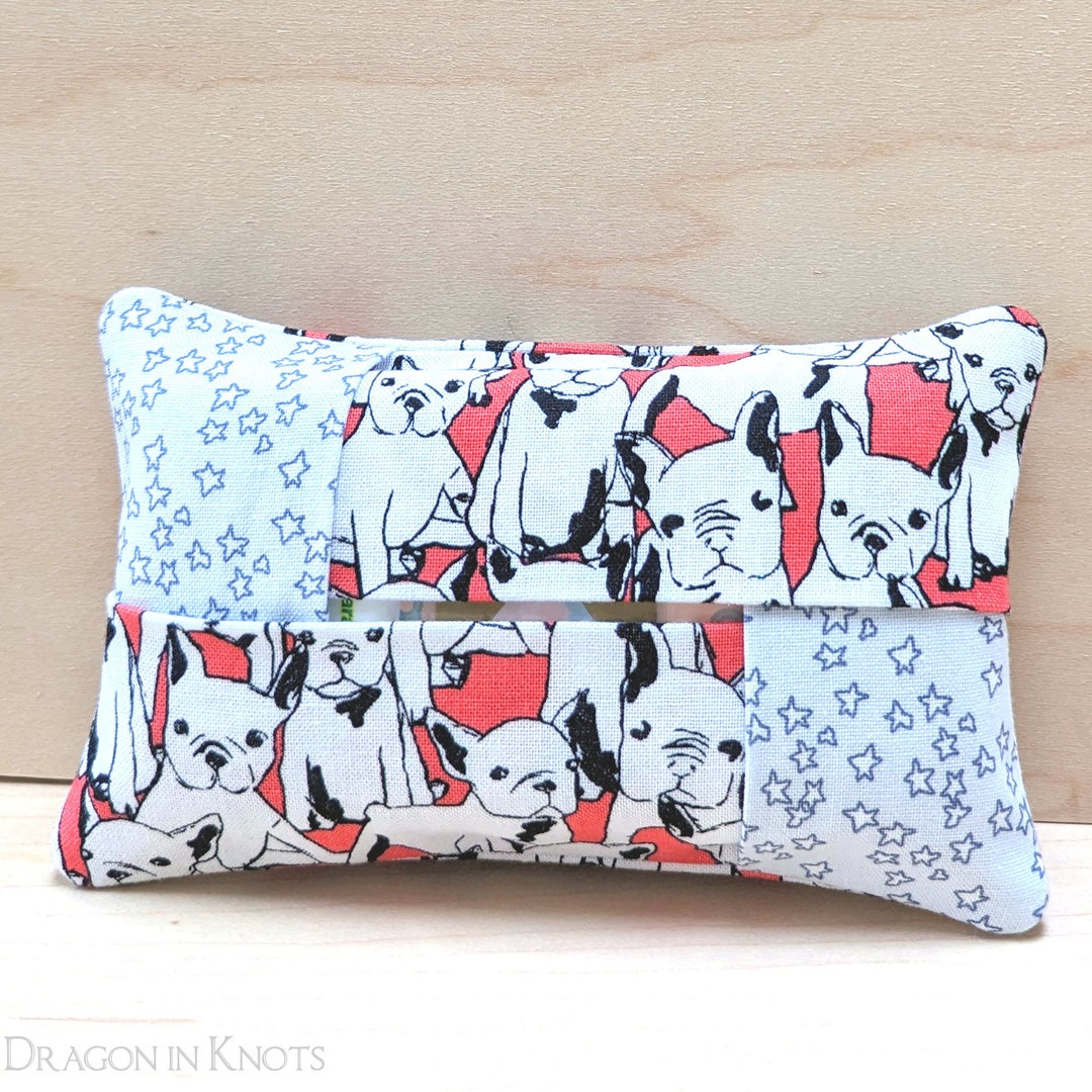 French Bulldog Pocket Tissue Holder - Watermelon Pink Travel Facial ...